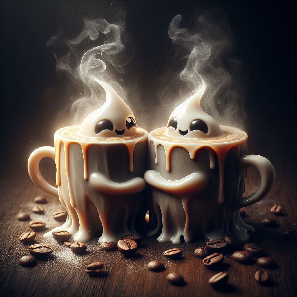 creepy coffee... don't drink - AI Generated Artwork - NightCafe Creator