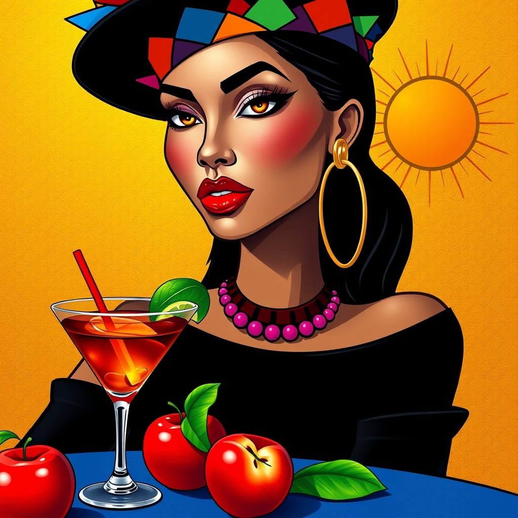 Portrait, Tom Fedro Style - Confident Chic Woman in Vibrant ...