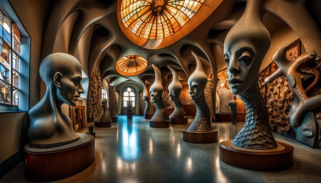 Museum of Alien Ancestors - AI Generated Artwork - NightCafe Creator