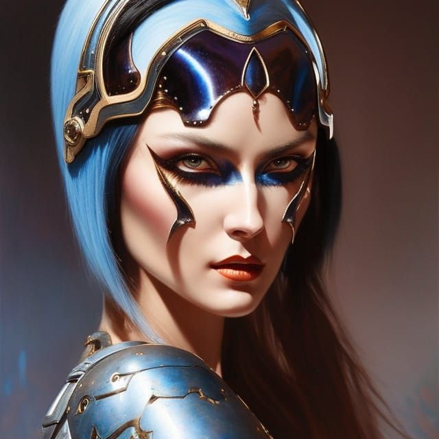 Space Barbarian woman - AI Generated Artwork - NightCafe Creator