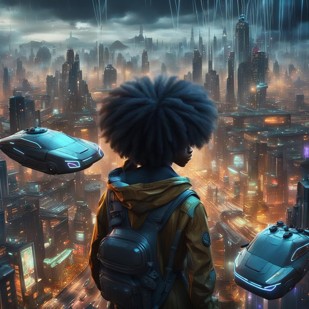 Future Hair - AI Generated Artwork - NightCafe Creator