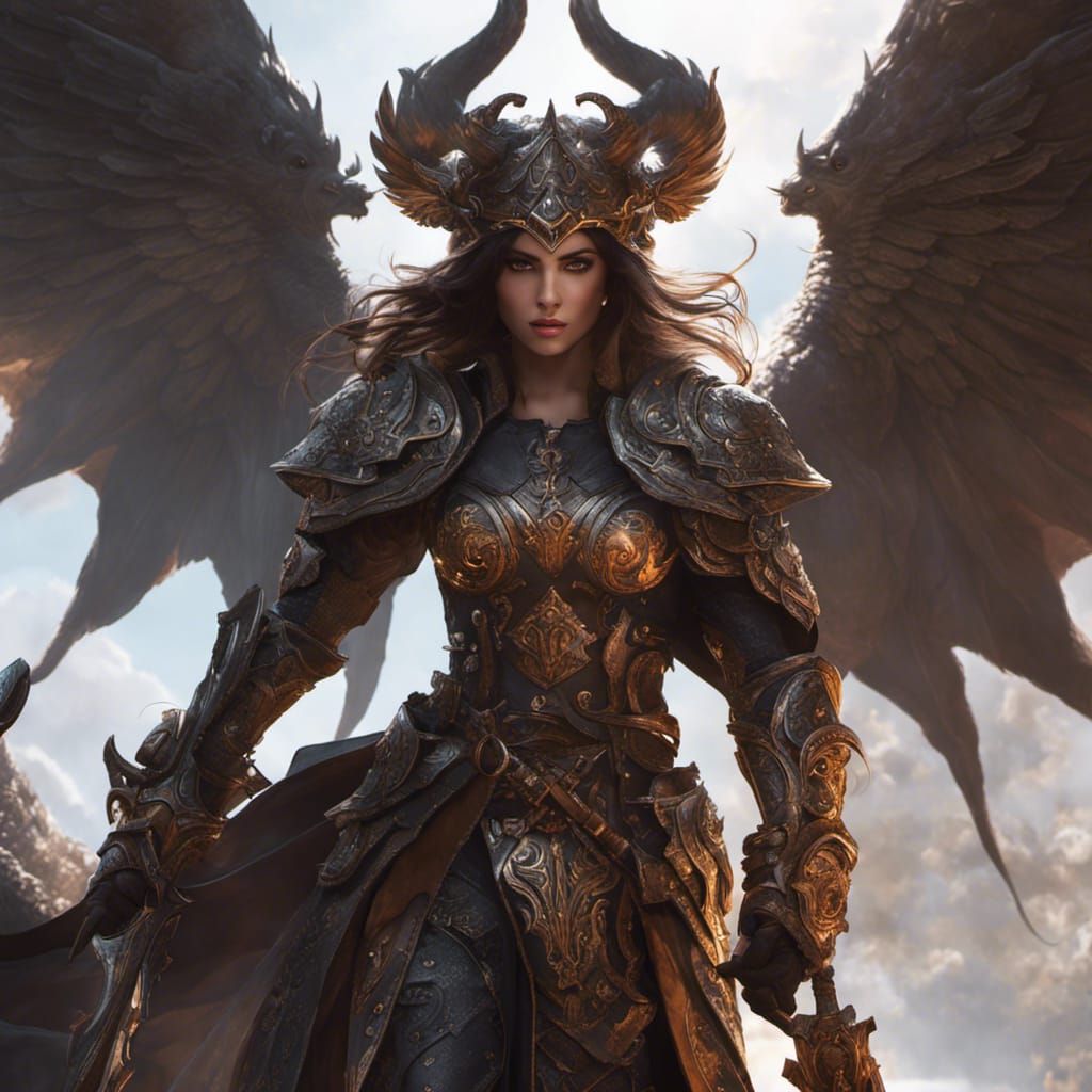 Winged Warrior - AI Generated Artwork - NightCafe Creator