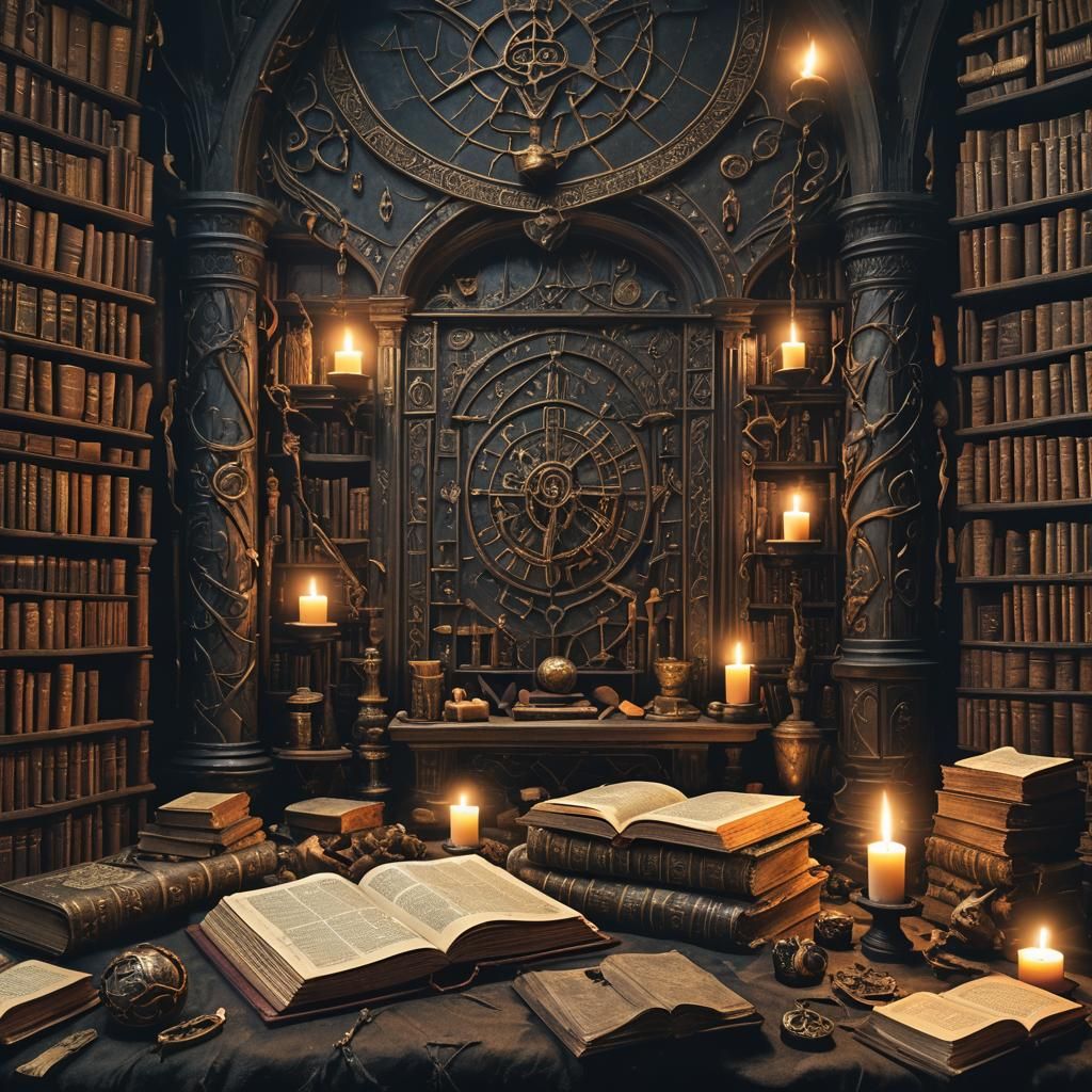 Chamber of the occult - AI Generated Artwork - NightCafe Creator