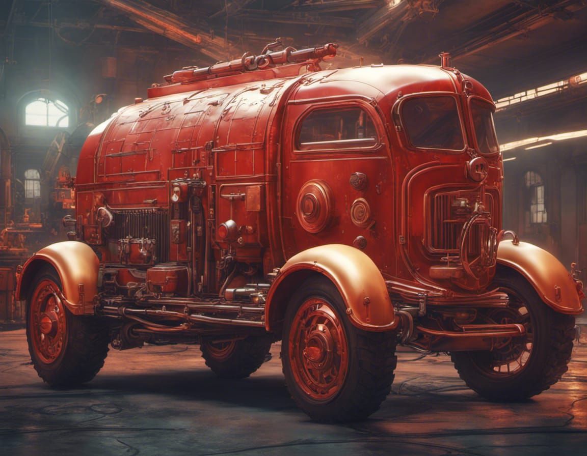 Prototype Fire Truck, Edinburgh 1903 - AI Generated Artwork - NightCafe ...