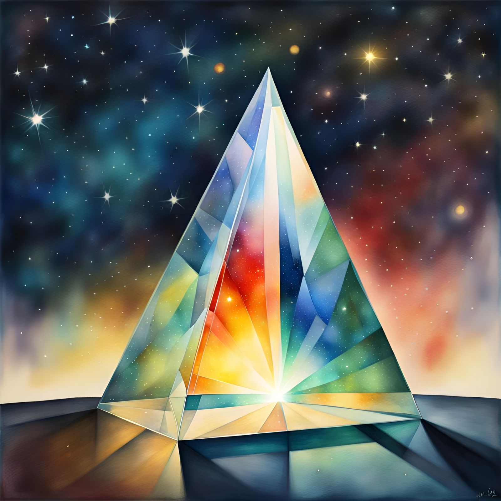 Celestial Prism (SDXL v1.0) - AI Generated Artwork - NightCafe Creator