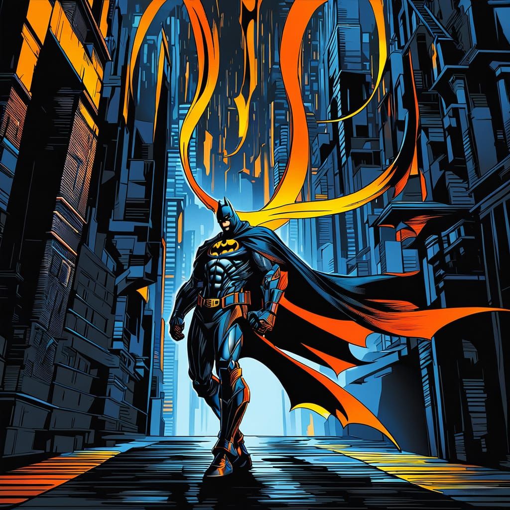 batman - Dark Knight in Gotham City Alleyway