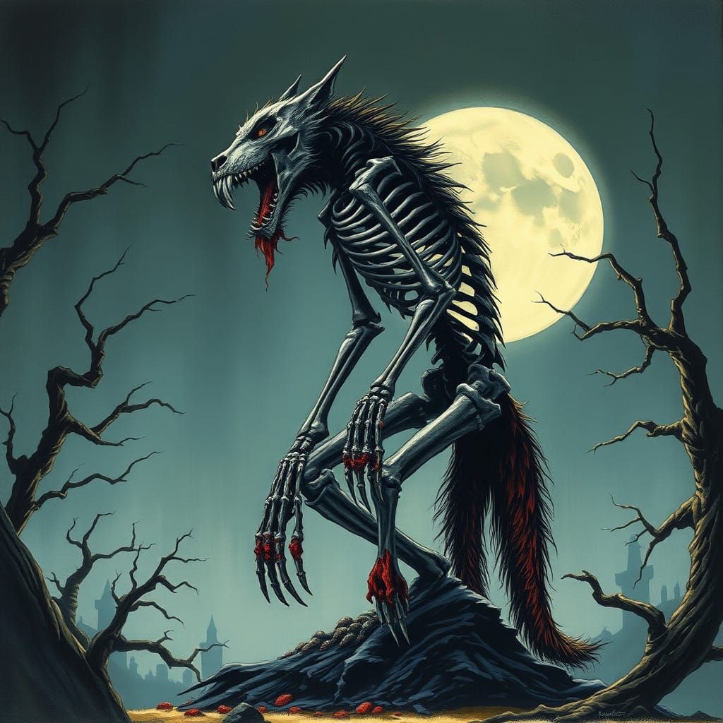skeleton werewolf - skeleton werewolf