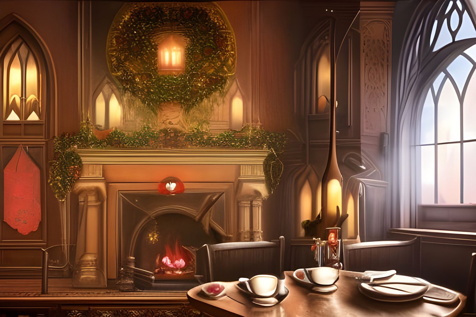 Our Favourite Table, - AI Generated Artwork - NightCafe Creator