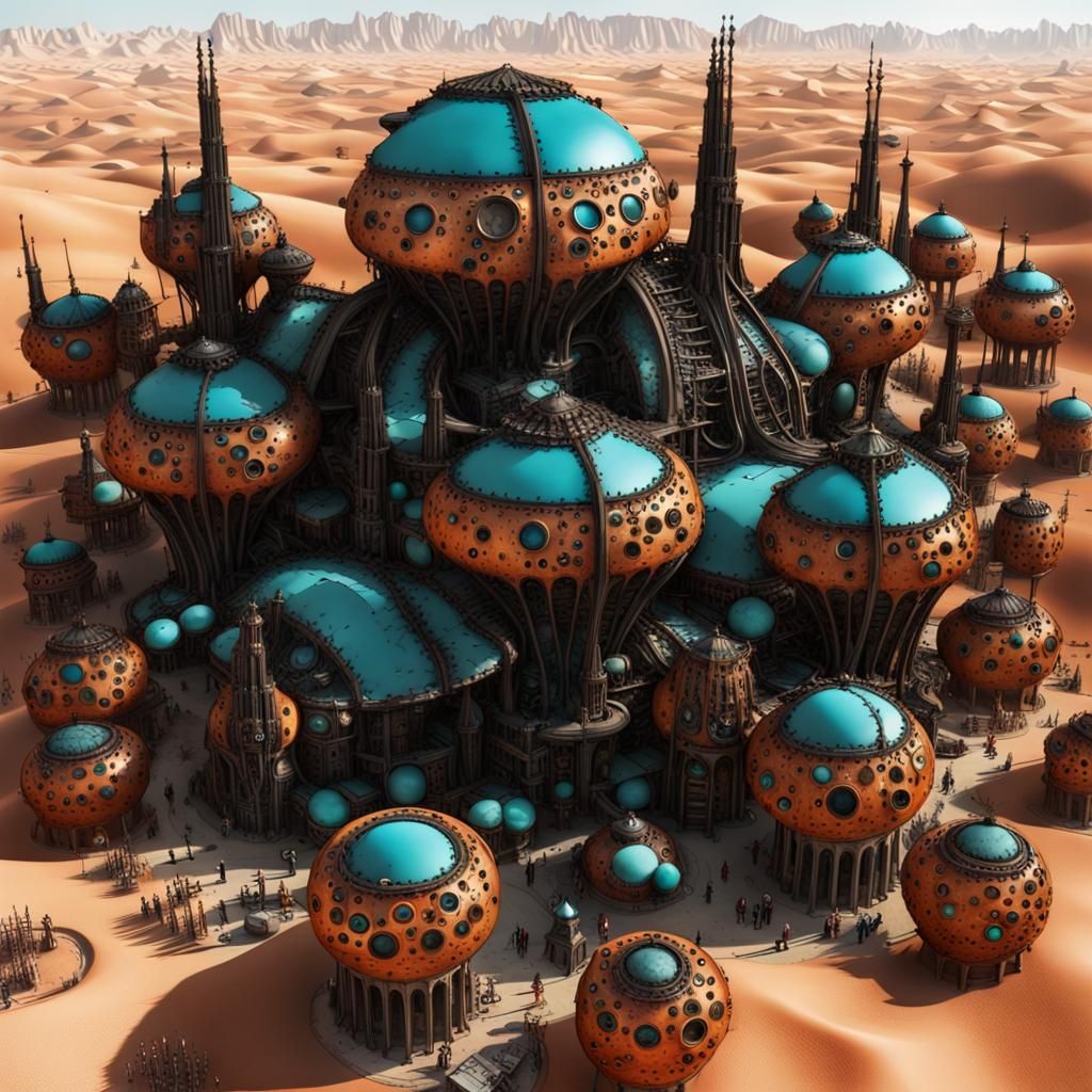 Alien metropolis - AI Generated Artwork - NightCafe Creator