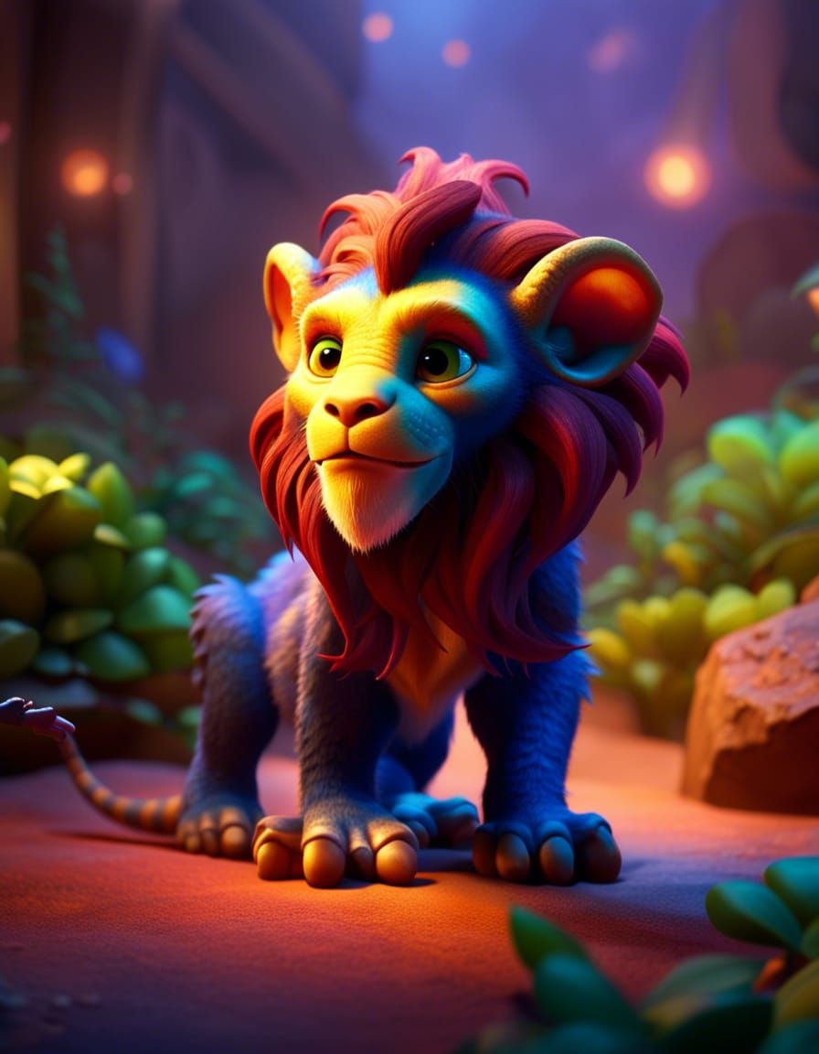 Baby Manticore - AI Generated Artwork - NightCafe Creator