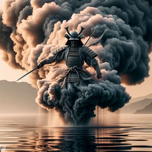 Samurai Smoke - AI Generated Artwork - NightCafe Creator