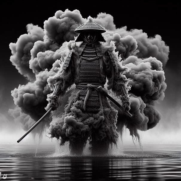 Samurai Smoke - AI Generated Artwork - NightCafe Creator