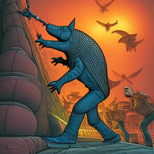 the armadillo man - AI Generated Artwork - NightCafe Creator