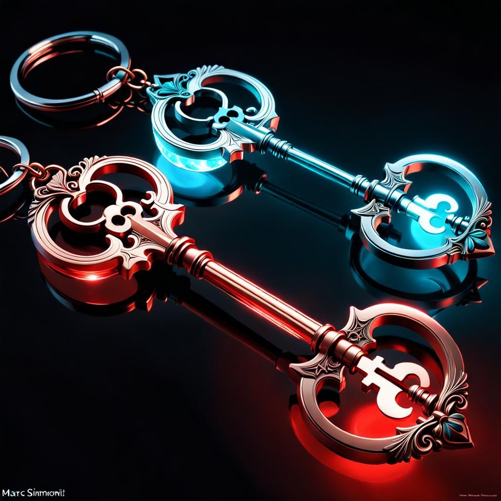 Two Completed Magic Keys Ready for Their Assignment - AI Generated ...