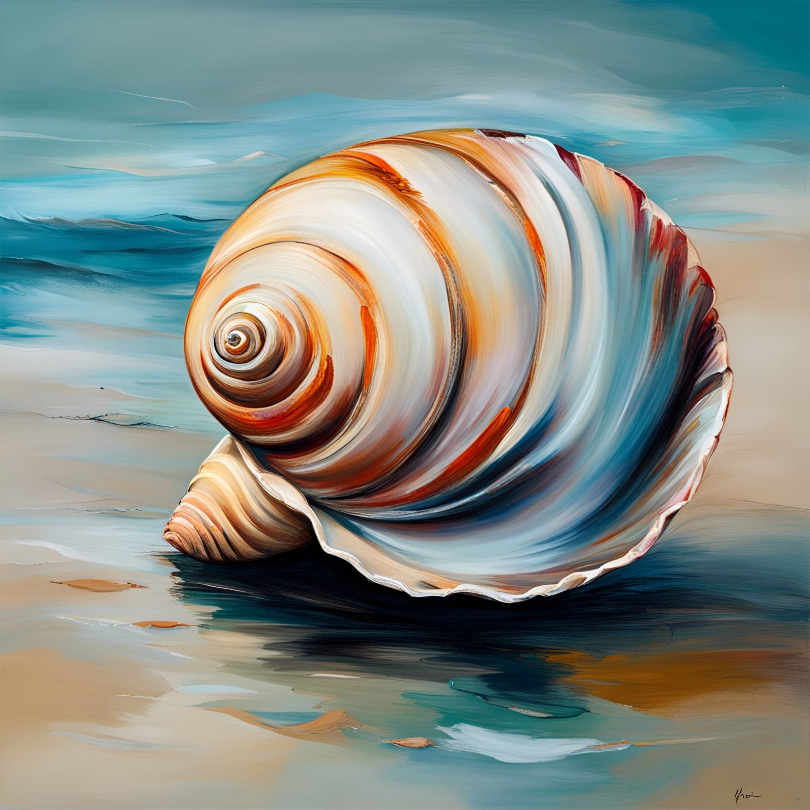 Seashell 3 - AI Generated Artwork - NightCafe Creator