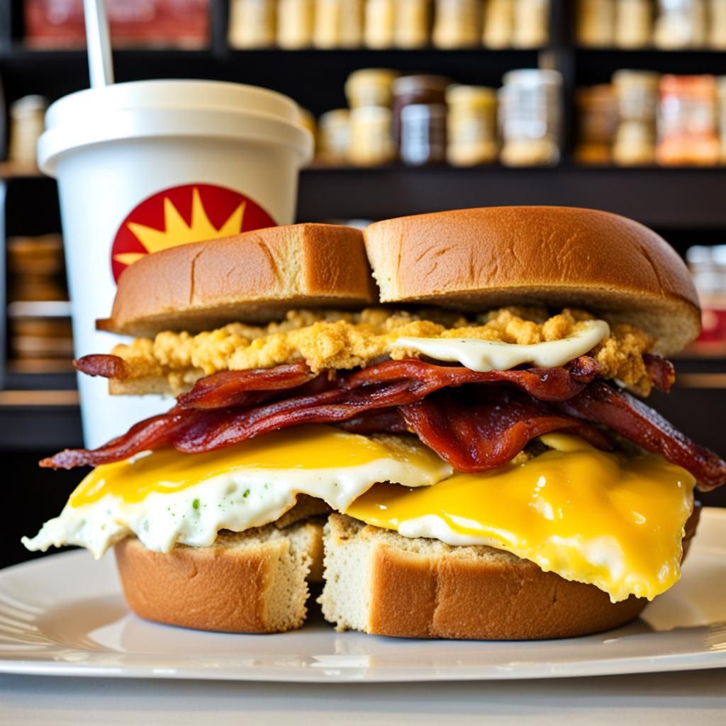 God's breakfast sandwich in God's delicatessen - AI Generated Artwork ...