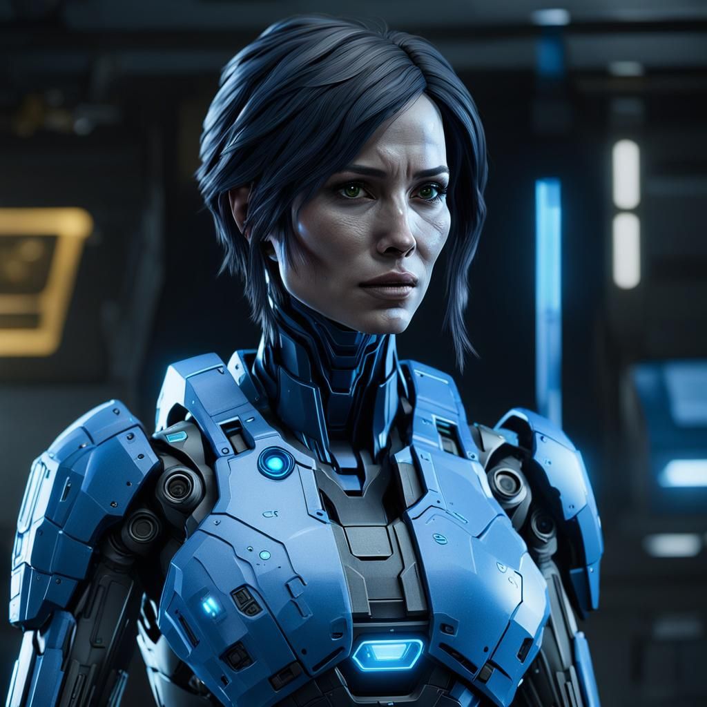 Cortana (From Halo) - AI Generated Artwork - NightCafe Creator