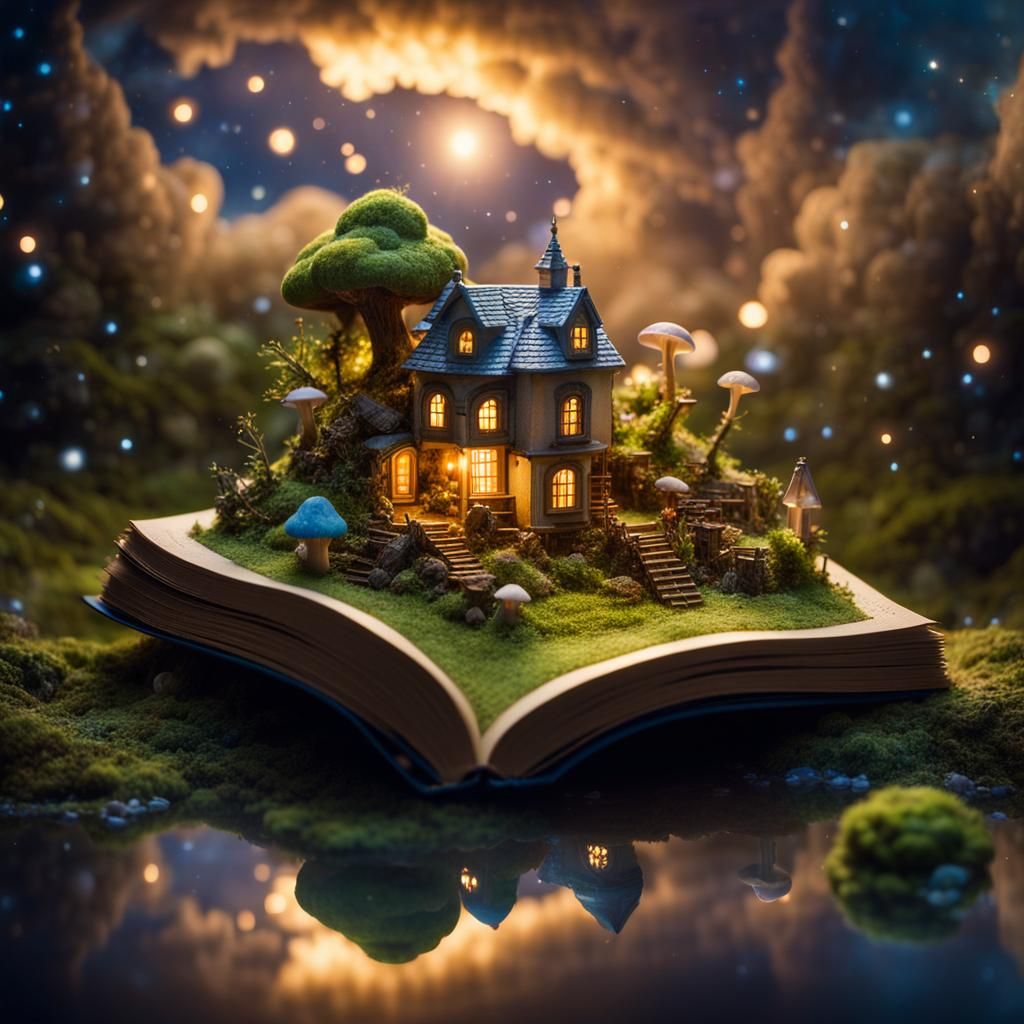 Pop-Up Book: Miniature Fantasy House - AI Generated Artwork - NightCafe ...