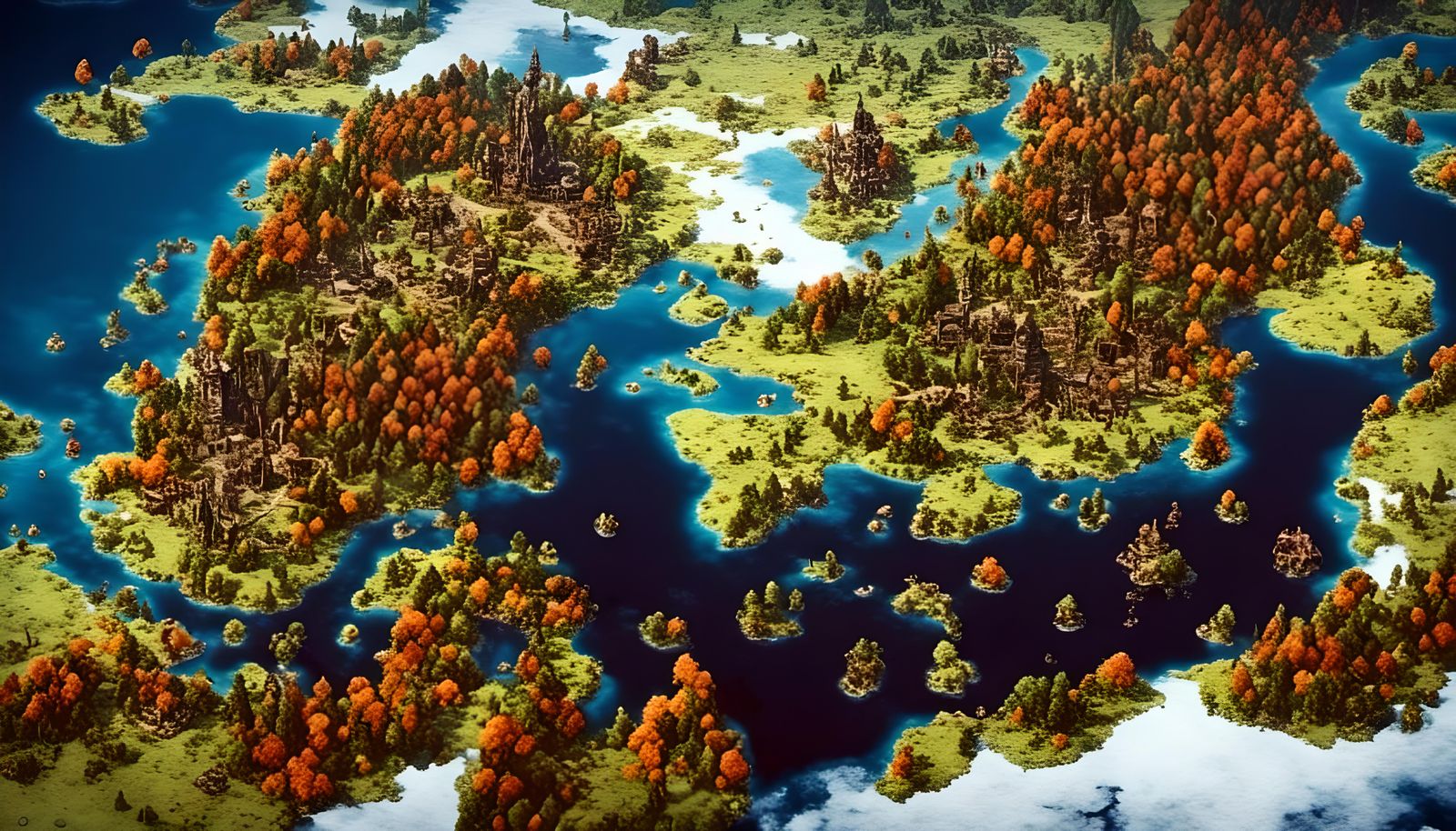 fantasy map - AI Generated Artwork - NightCafe Creator