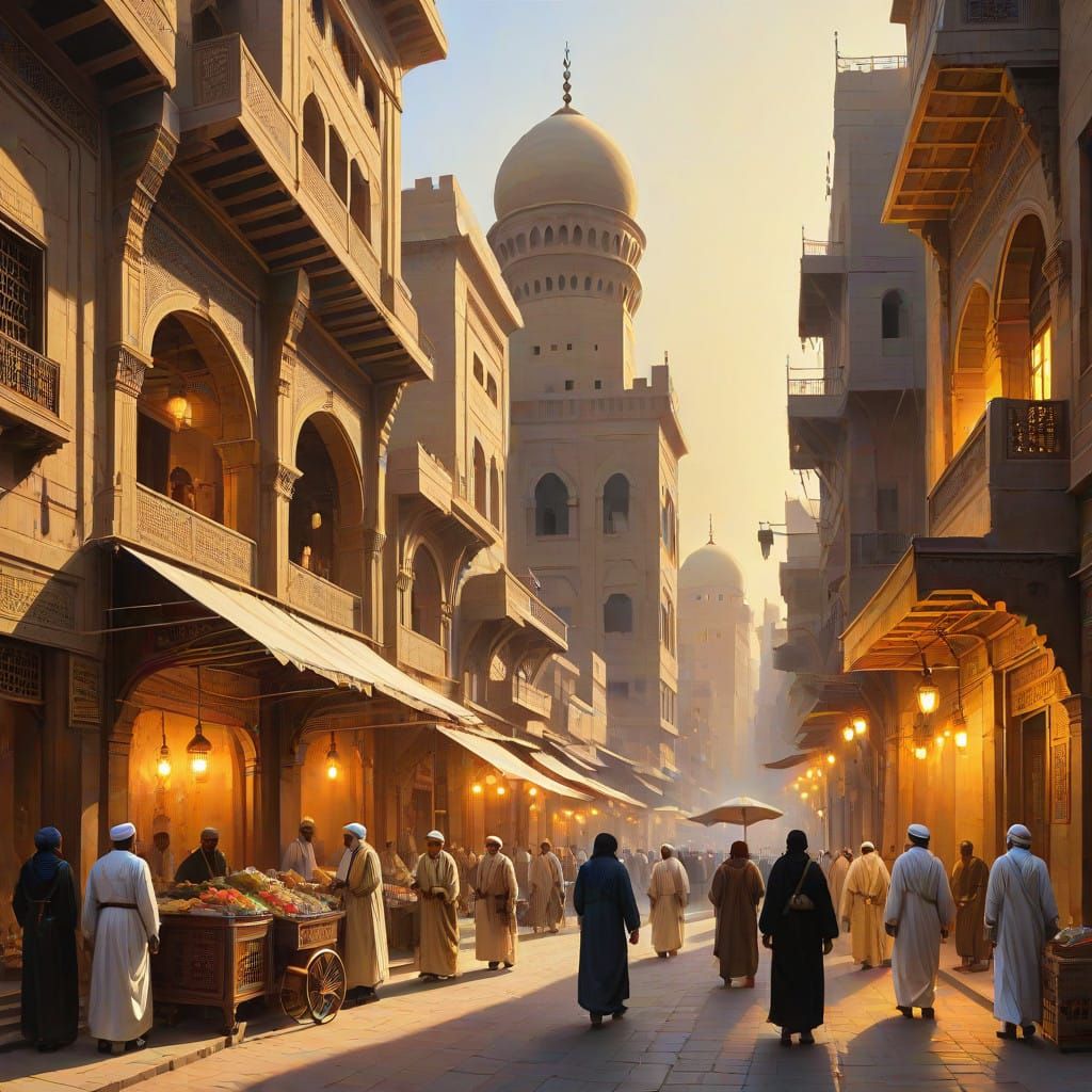 El moez street in cairo, Egypt - Egyptian Street Life in El...