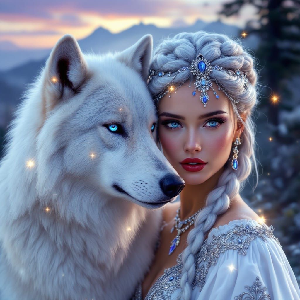 Ethereal Goddess in Whispers of Twilight - AI Art