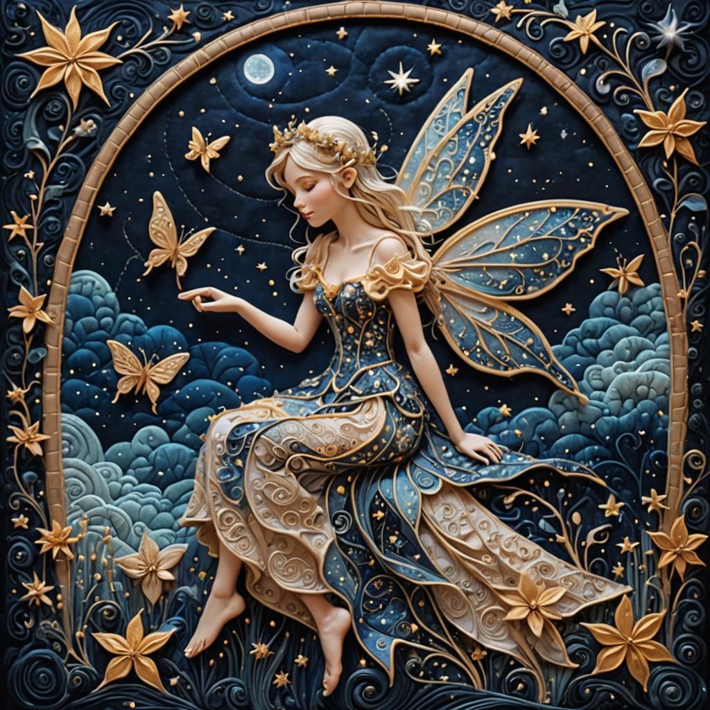 Stardust Fairy Quilt - AI Generated Artwork - NightCafe Creator