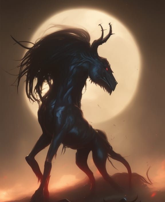 Demon Steed - AI Generated Artwork - NightCafe Creator