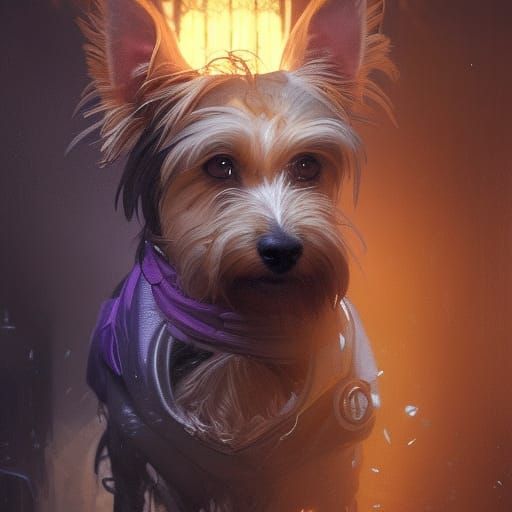 dog yorkie - AI Generated Artwork - NightCafe Creator