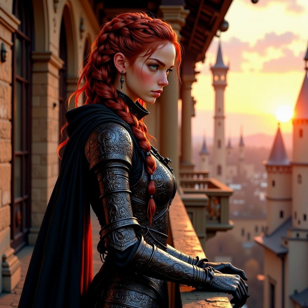 The King's Personal Guard - Ethereal Knight Maiden in Mediev...