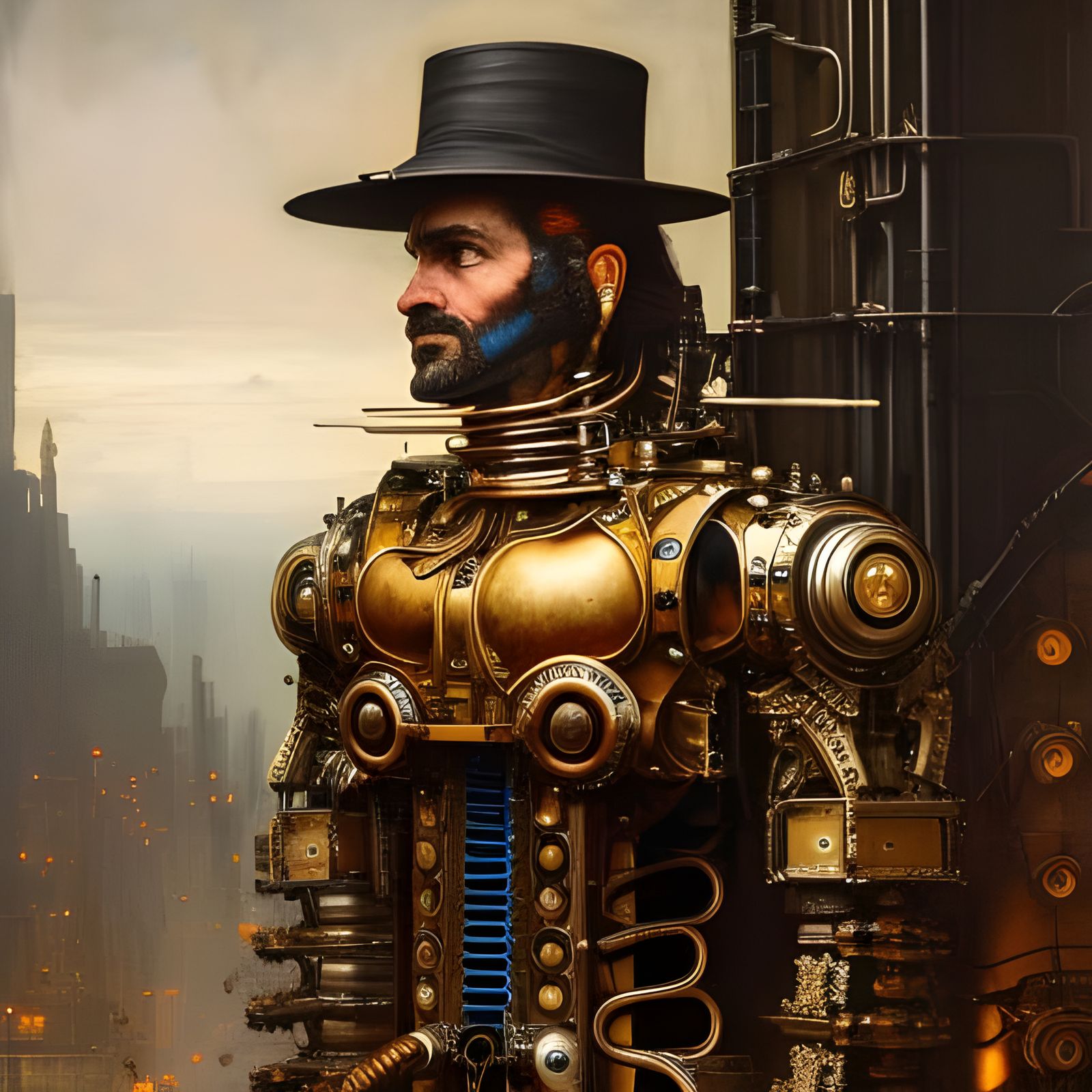 Steampunk Cowboy - AI Generated Artwork - NightCafe Creator