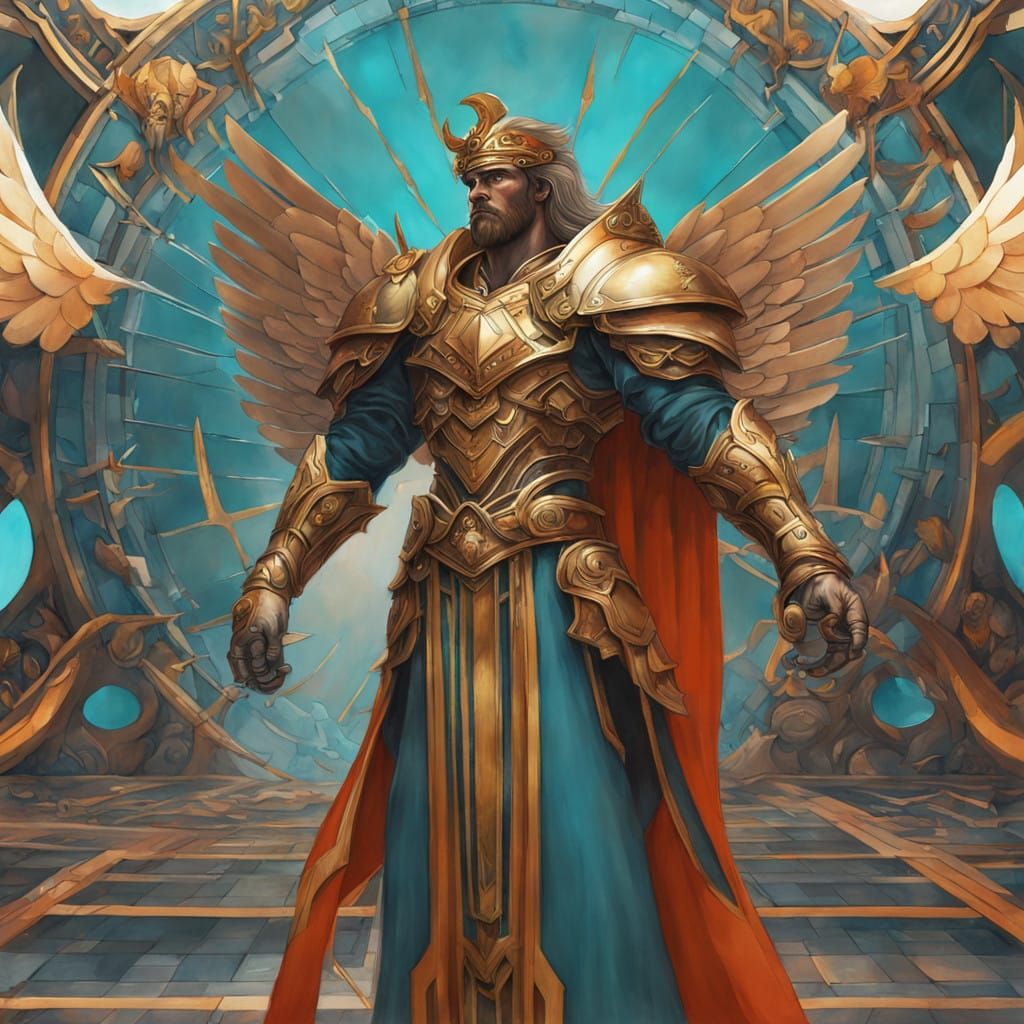 Ethereal Angelic Portrait in Renaissance Watercolo... - AI Art