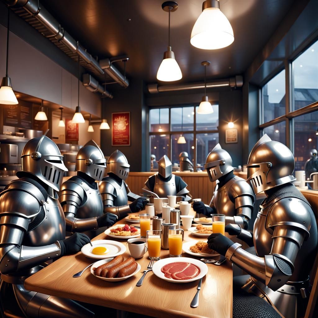 "Knight-café" 😁 - AI Generated Artwork - NightCafe Creator