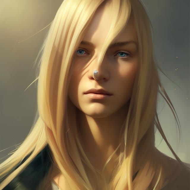 Blond girl - AI Generated Artwork - NightCafe Creator