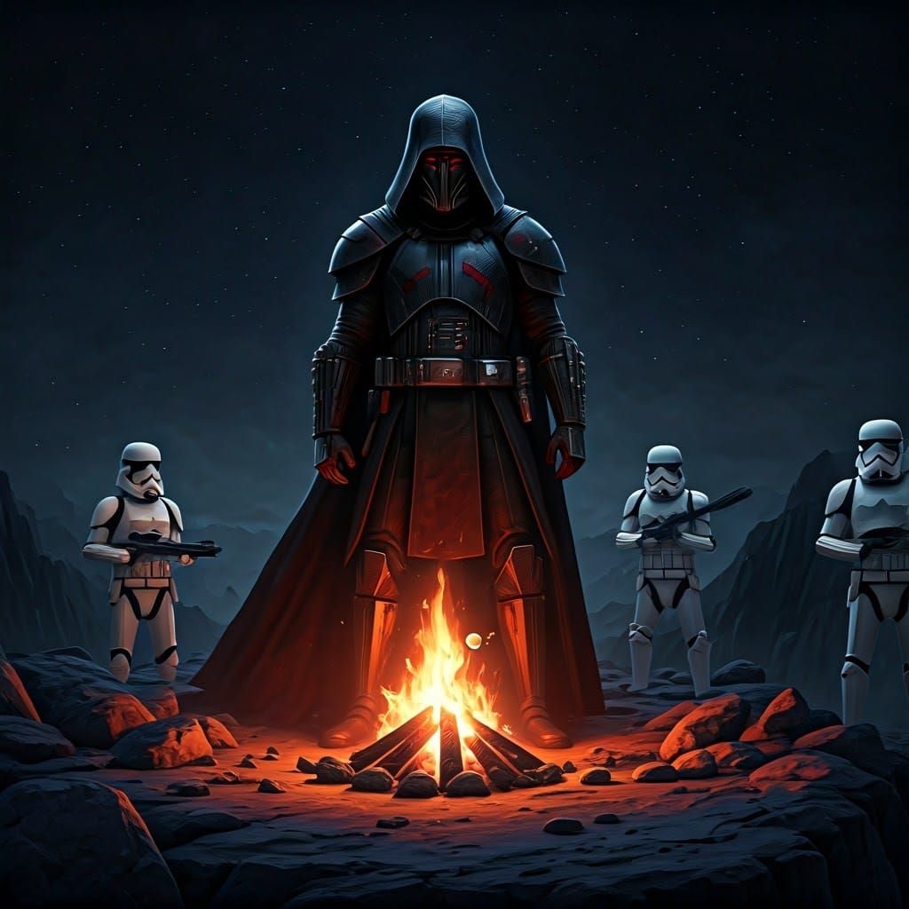 "A highly detailed, ultra-realistic 3D render of a Sith Lord