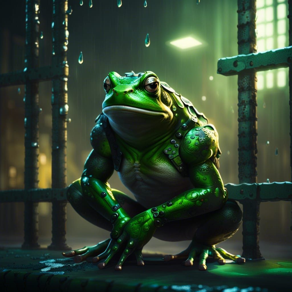 Worrior frog - AI Generated Artwork - NightCafe Creator