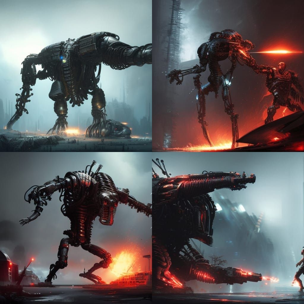 Evil Robot - AI Generated Artwork - NightCafe Creator