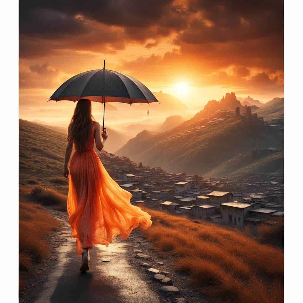 A Gorgeus woman walking - AI Generated Artwork - NightCafe Creator