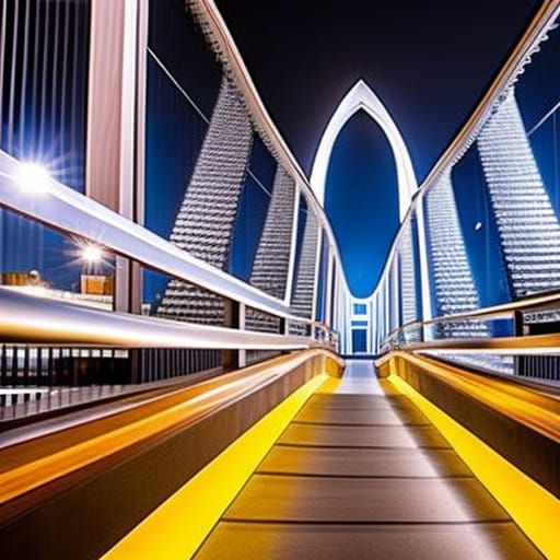 Bridge diamonds, photo hyper realistic, dslr - AI Generated Artwork ...