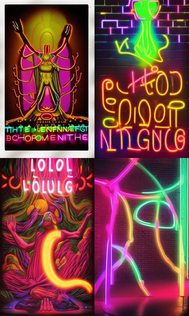 And The People Bowed and Prayed to the Neon God They Made - AI ...