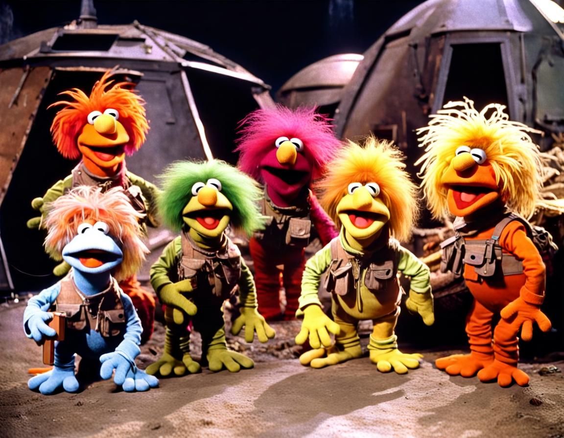 1983 Fraggle Rock footage: A group of Doozers being evicted from Doozer ...