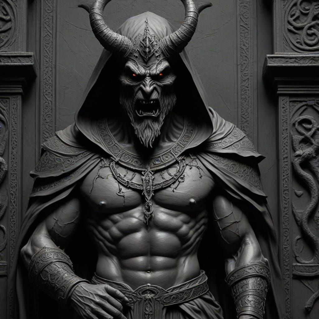 Ancient hyperrealistic, highly detailed, intricately rendered ink and ...