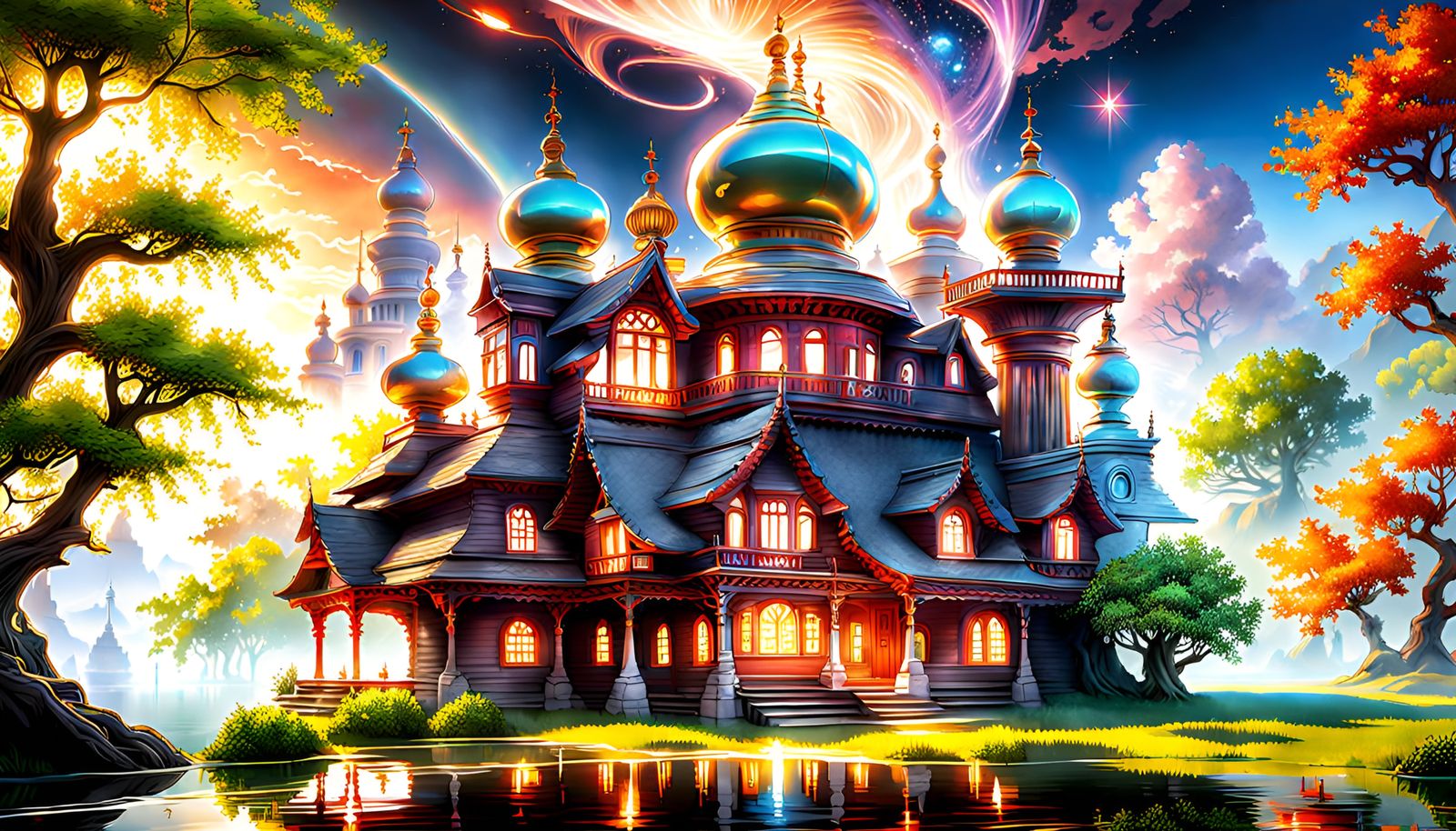 Dream House - AI Generated Artwork - NightCafe Creator