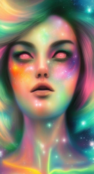 Space Goddess - AI Generated Artwork - NightCafe Creator