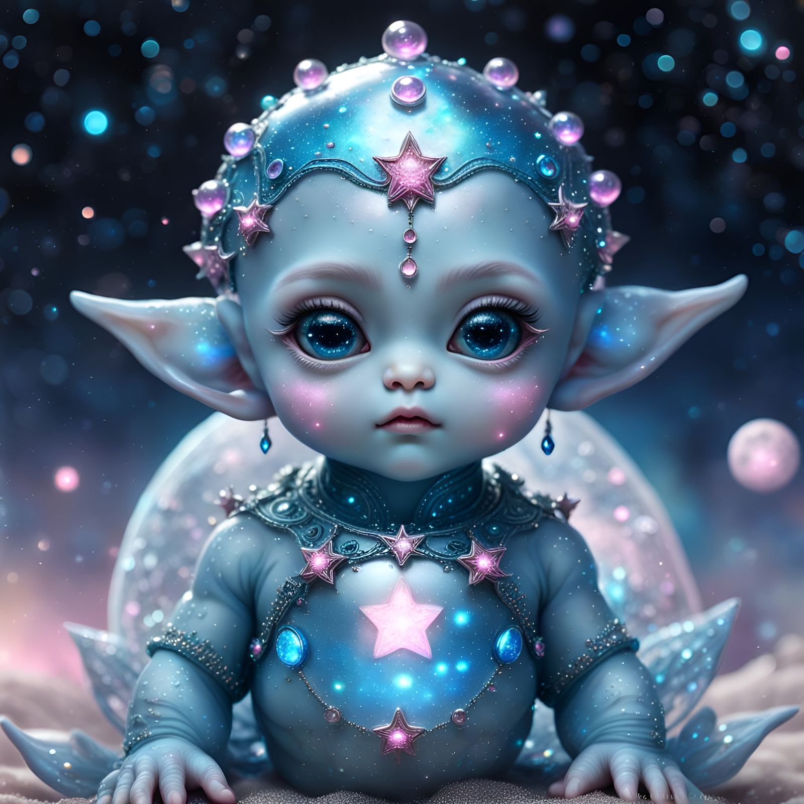 Baby Alien Hybrid - AI Generated Artwork - NightCafe Creator