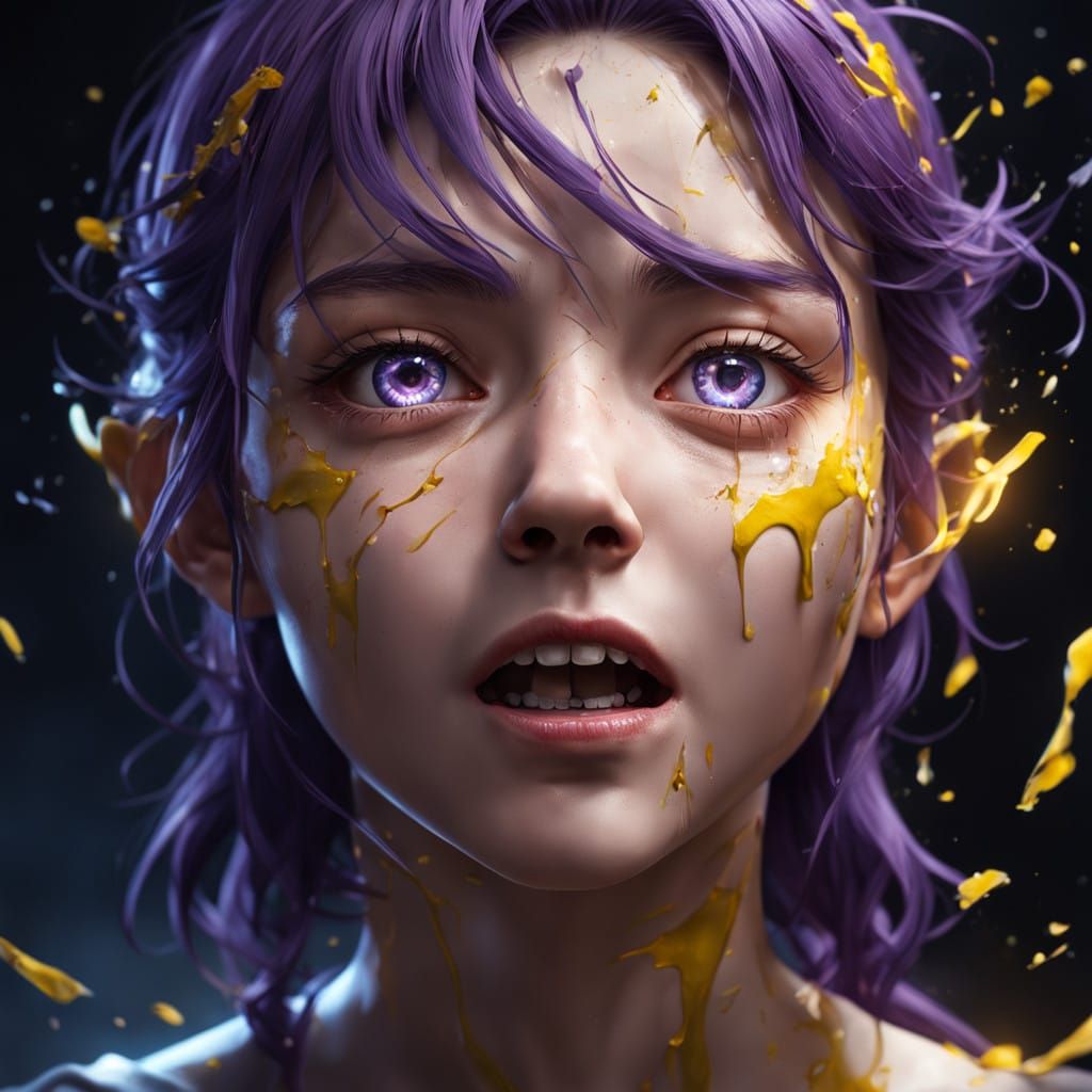 Pieces of my mind screaming to get out in agony, t... - AI Art