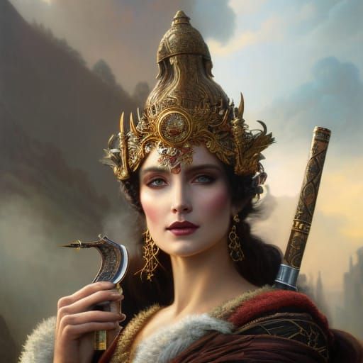 Louhi the Hag, Ruler of the Northern Lands - AI Generated Artwork ...