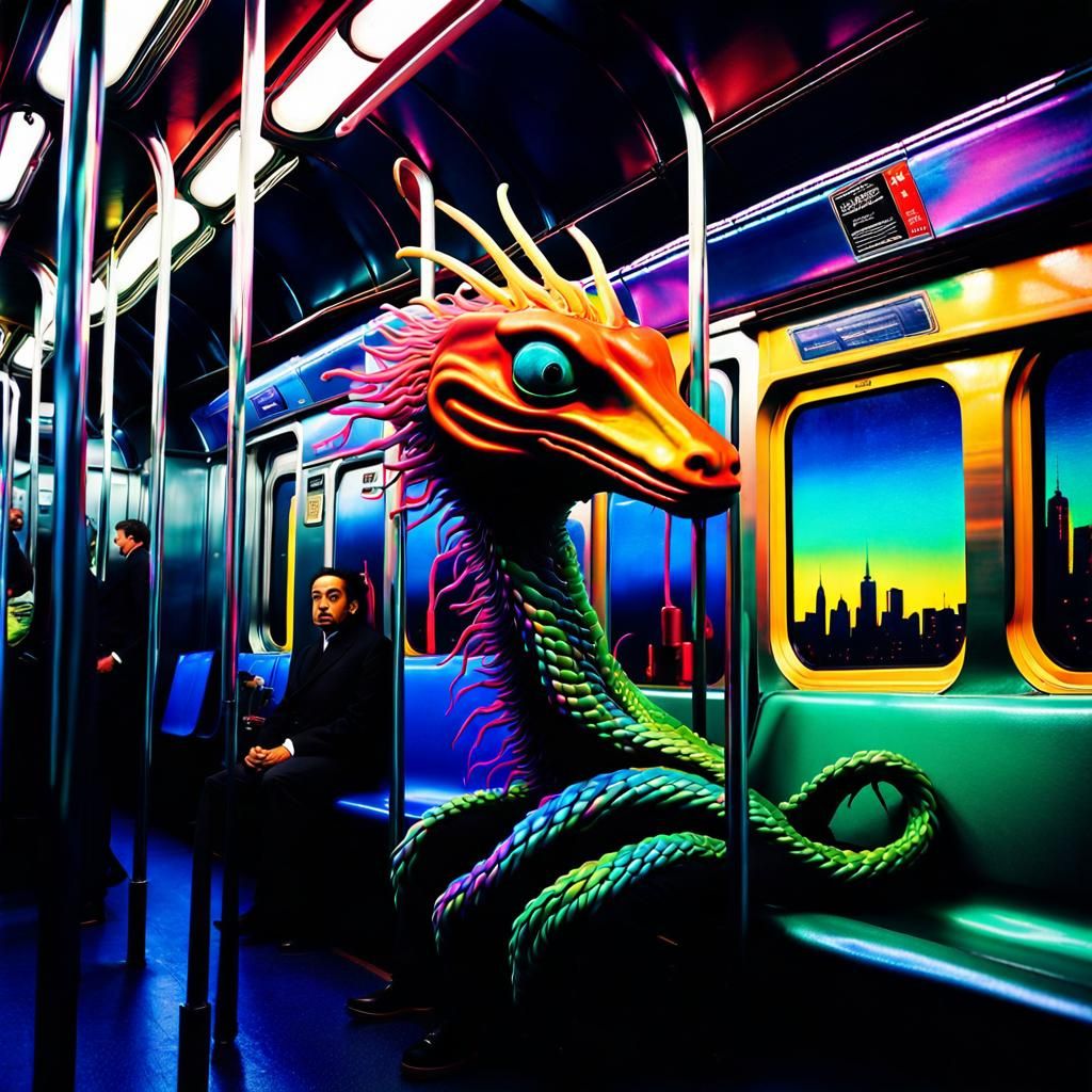 Weird Creature on Subway - Surreal Subway Encounter in Vibra...