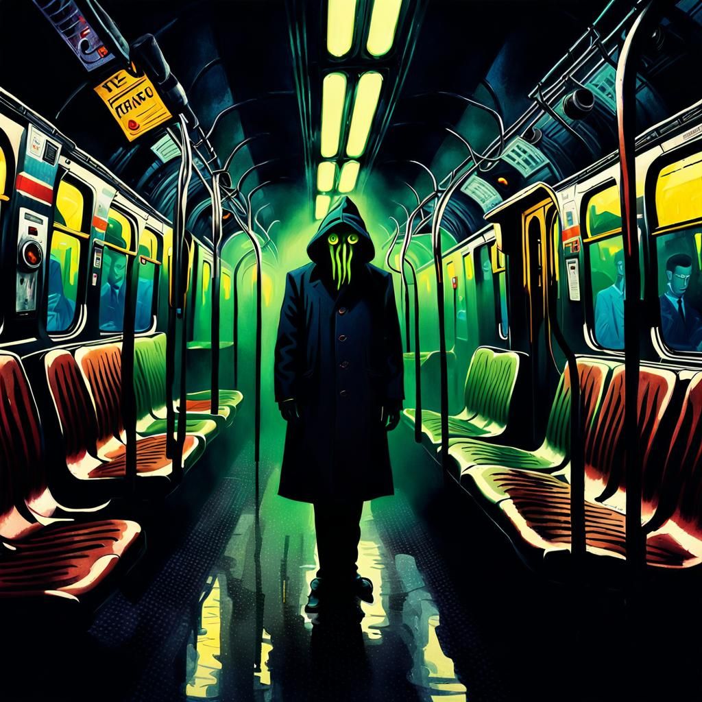 Weird Creature on Subway - Dreamlike Subway Encounter in Fau...