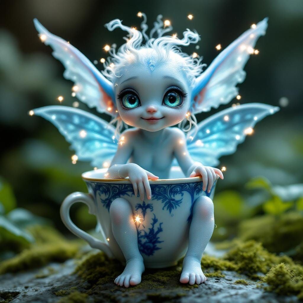 Idea "An Aether Elf in a Field of Turquoise Flowers" but AI and FLUX ...