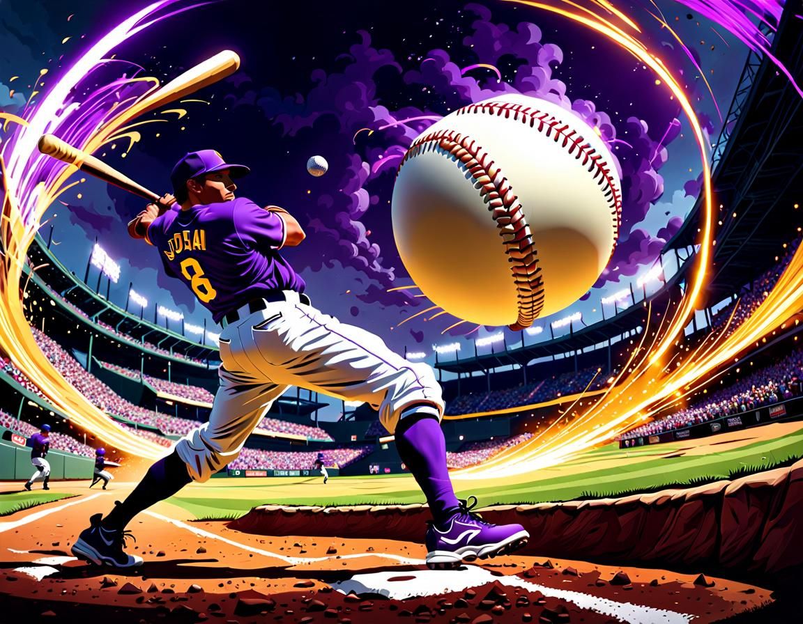 Split-Second Strike: Batter Faces Supersonic Ball - AI Generated ...